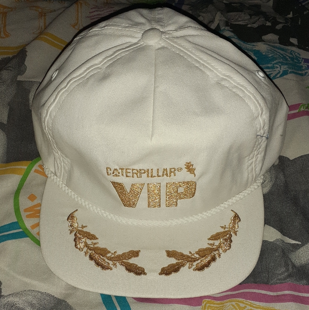 80s Cat Caterpillar Vip Hat Cap Vintage - Gem